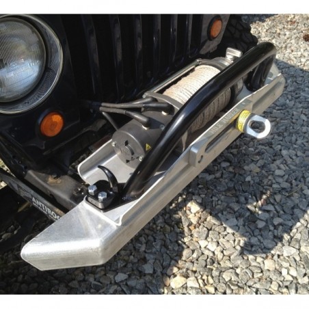 UCF Aluminum Front Bumper for Jeep Wrangler TJ & LJ Winch Plate None
